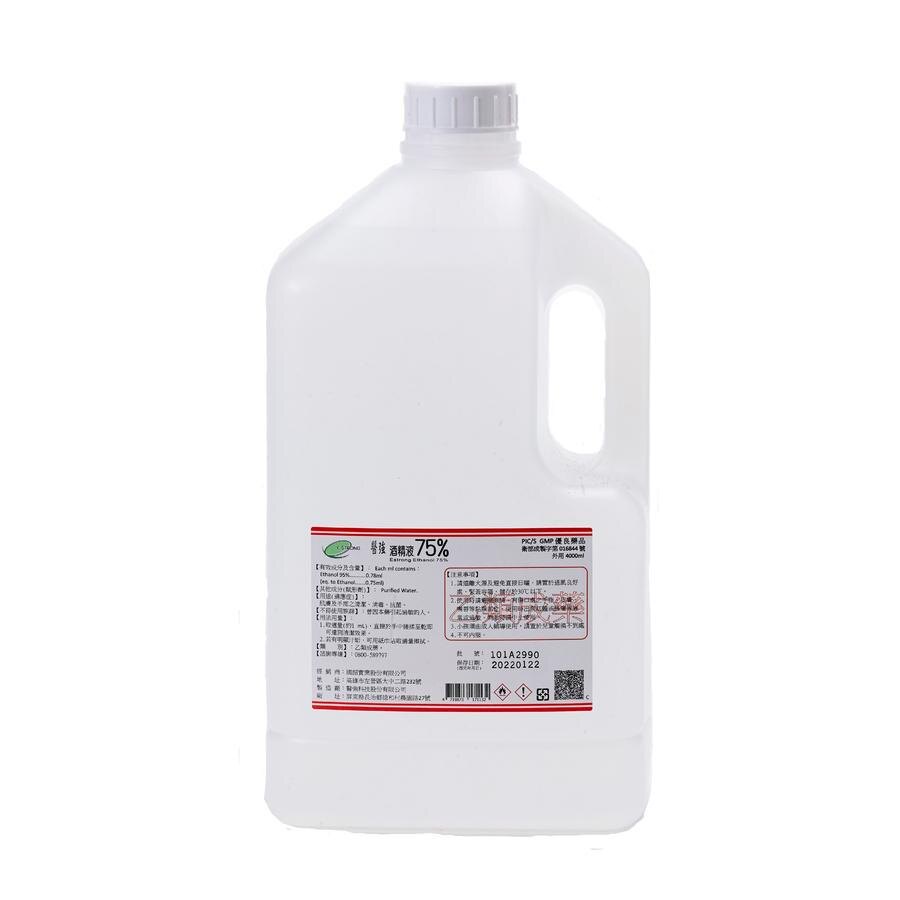 醫強 75%酒精液 防疫商品 防疫酒精 4000ml（1加侖） | 蝦皮購物