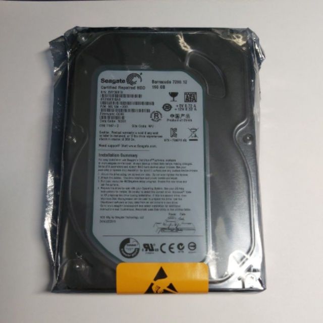 ST3160318AS 160GB 全新靜電袋未拆封3.5吋硬碟SATA 7200.12有現貨 | 蝦皮購物