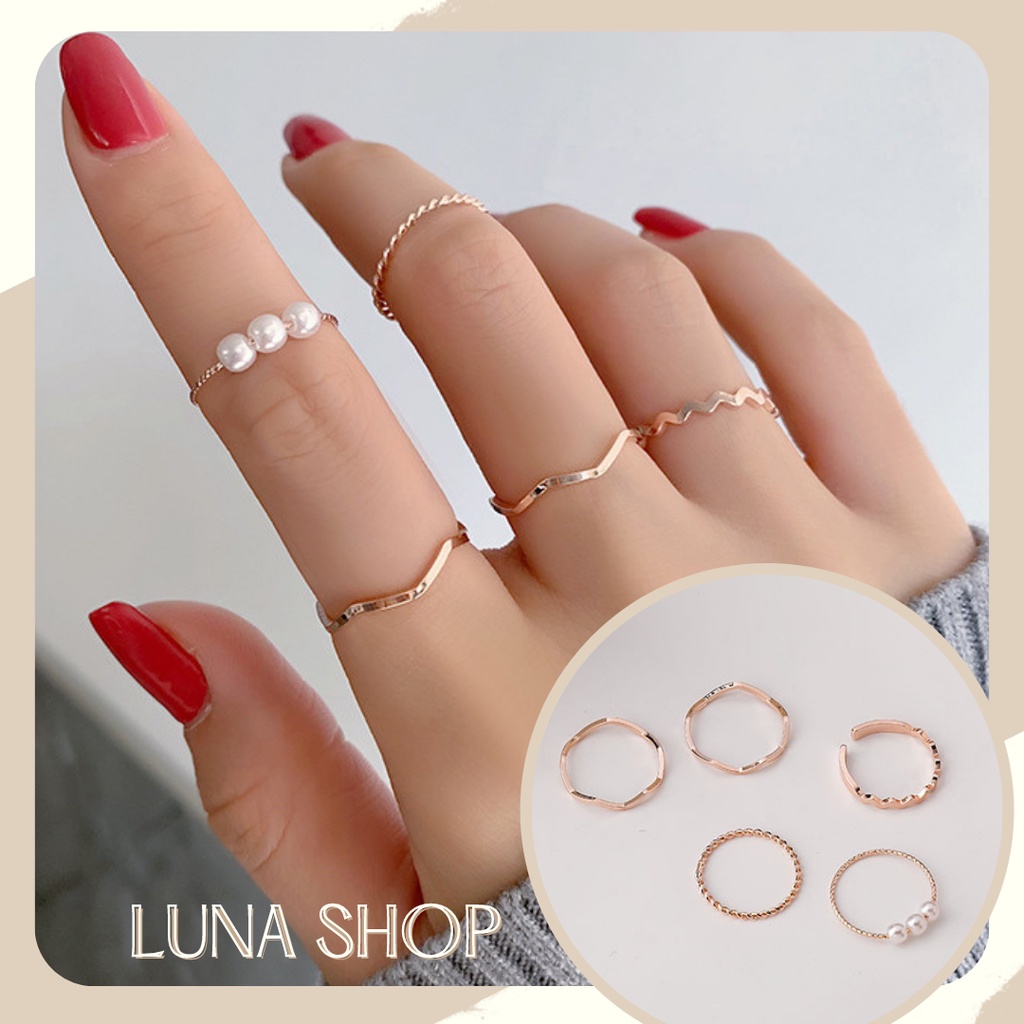台灣現貨 C01 韓國 多件組 熱銷 多款 麻花 亮面 戒指 關節戒 尾戒 食指戒 細戒 飾品 | 蝦皮購物
