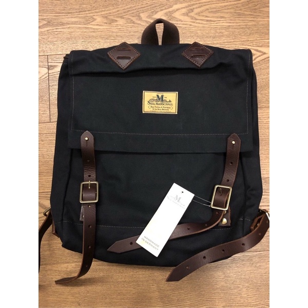 SEIL MARSCHALL CANOE PACK SMALL 德國製 帆布後背包 牛皮 黑 | 蝦皮購物