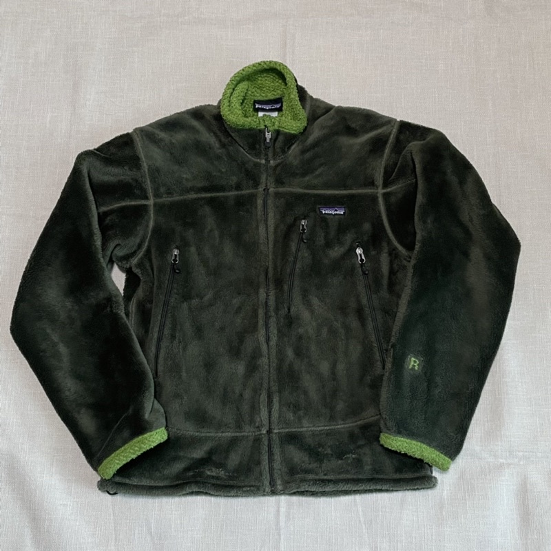 Patagonia R4 jacket fleece 保暖 輕量 厚 刷毛 排汗 防風 外套 中層衣 絨毛 保暖 綠色 | 蝦皮購物