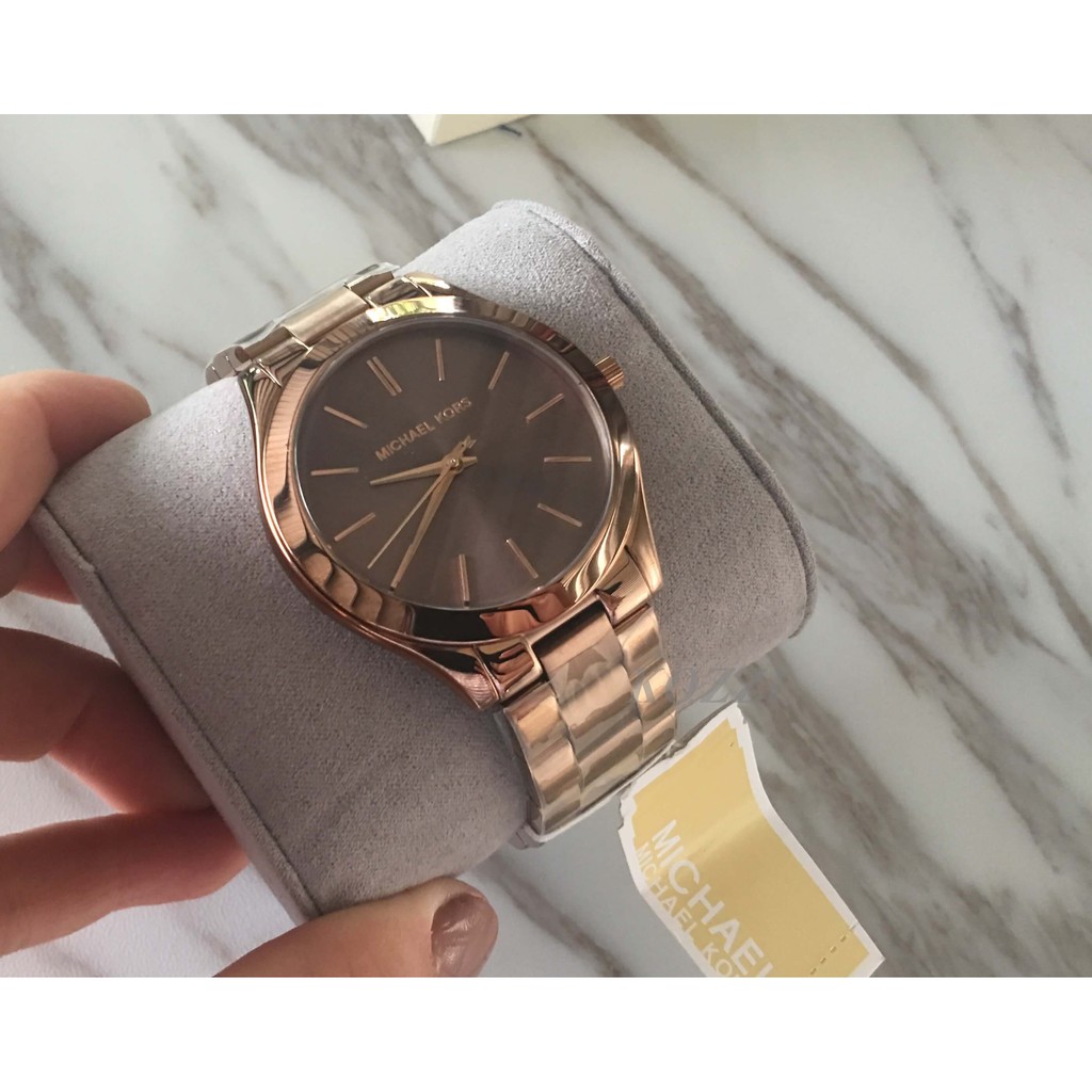 經典 Michael Kors mk3418 棕色 手錶 咖啡 錶盤 素面 手錶 MK錶 mk手錶 | 蝦皮購物