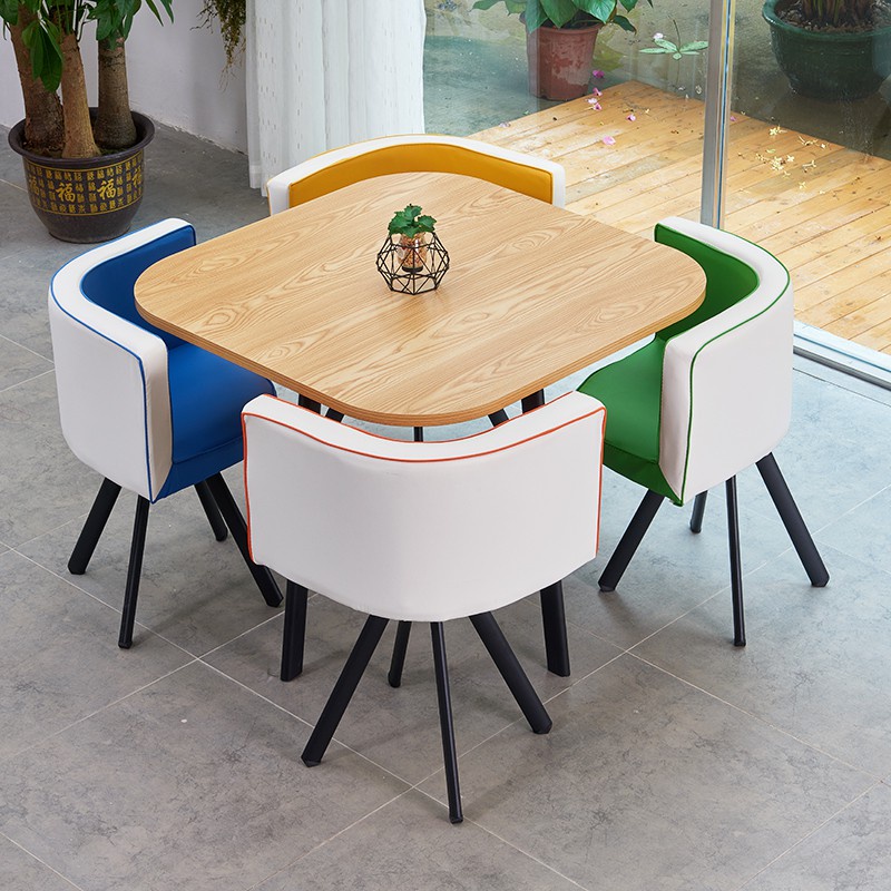 辦公談判桌椅 洽談桌椅組合 創意 會客桌椅 奶茶店鋪餐桌 休閑接待桌 小圓桌 餐桌 陽台小桌 客廳桌 甜品店 | 蝦皮購物