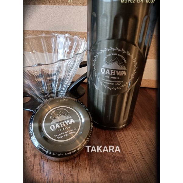 日本原裝正版 Qahwa 咖啡專用保溫杯 保冷杯 咖啡保溫杯 420ml 特殊塗層 | 蝦皮購物