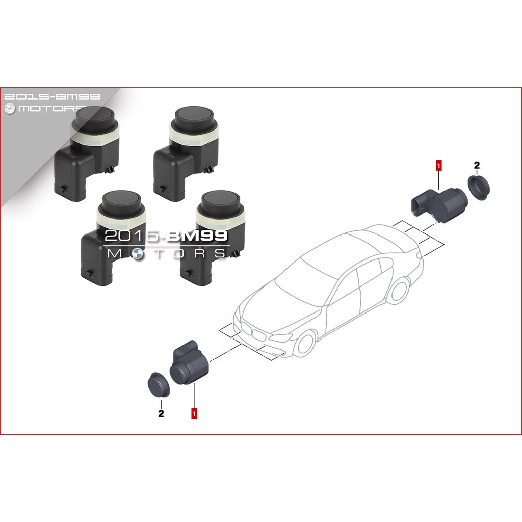 BMW F25 X3 E70 E70 LCI X5 E71 X6 倒車 雷達 雷達眼 前保 66209270497 | 蝦皮購物