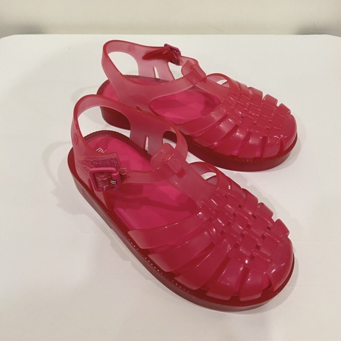 【tzuting22留】mini melissa 經典漁夫鞋(桃紅) US10 專櫃正貨 | 蝦皮購物