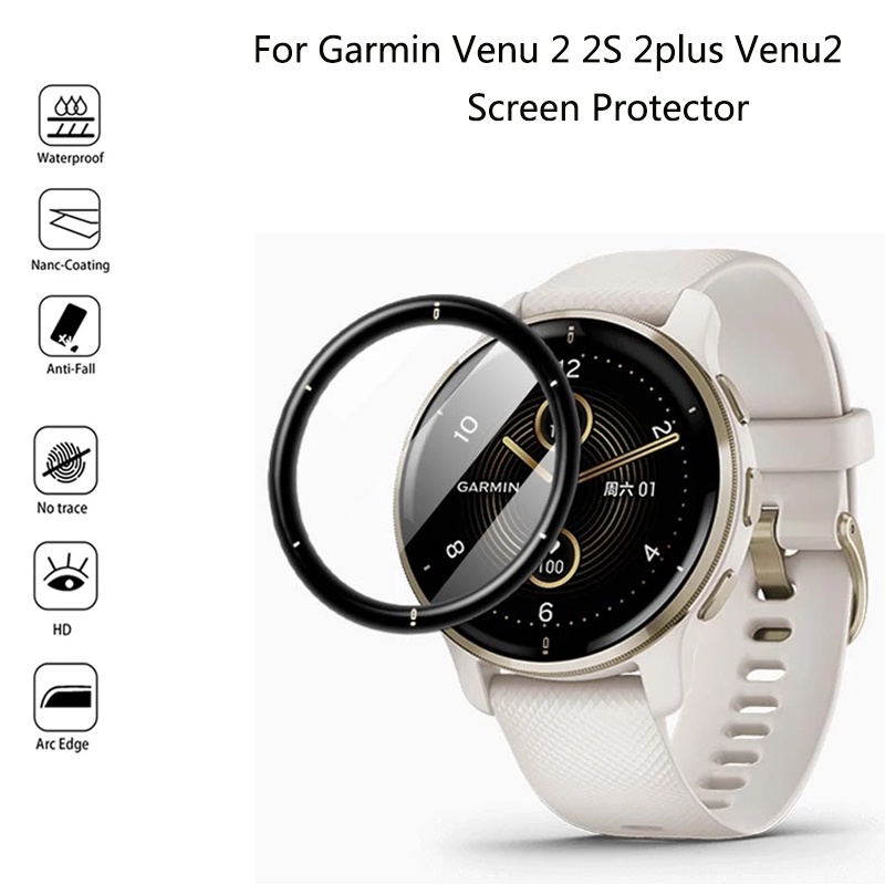 對於 Garmin Venu 2 2S 2plus Venu2 PMMA 屏幕保護膜全覆蓋 | 蝦皮購物
