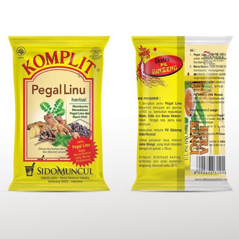 Ready~Jamu Komplit Pegal Linu SidoMuncul Sachet (May 2027) | 蝦皮購物