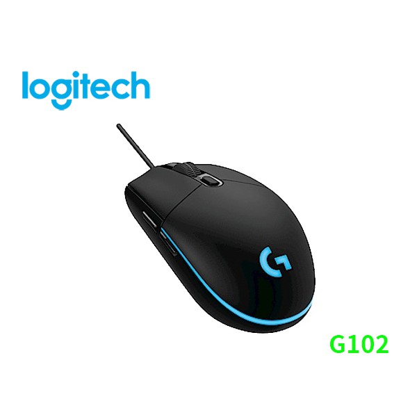 羅技 Logitech G102 RGB 炫彩遊戲滑鼠-黑 | 蝦皮購物