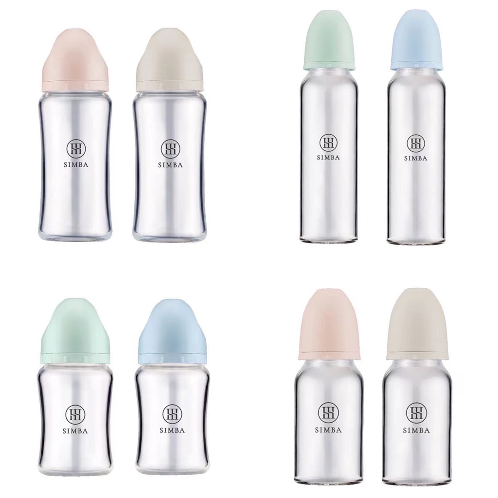 小獅王辛巴Simba 蘊蜜質金 玻璃防脹氣奶瓶(標準/寬口)(120ml/180ml/240ml/270ml) | 蝦皮購物