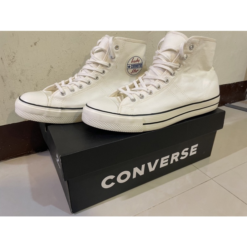 九成新 限定款 Converse Lucky Star Hi 高筒 奶油白 US10.5 28.5CM 163158C | 蝦皮購物
