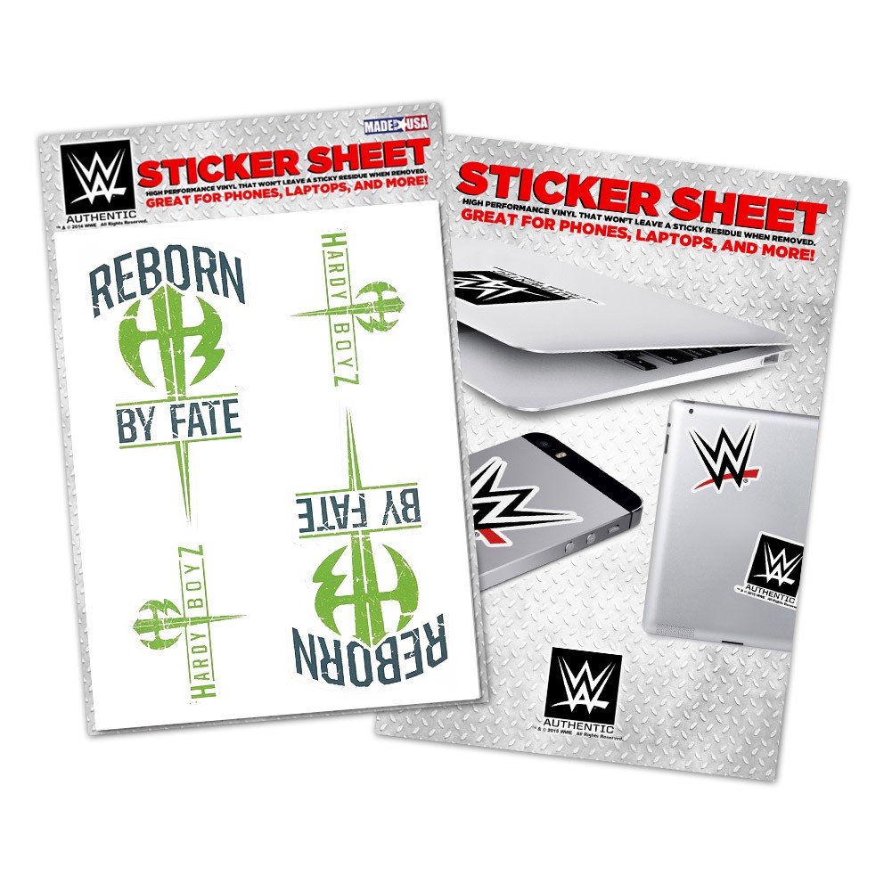 [美國瘋潮]正版WWE The Hardy Boyz Sticker Sheet 哈迪兄弟Hardy經典圖案貼紙特價中 | 蝦皮購物