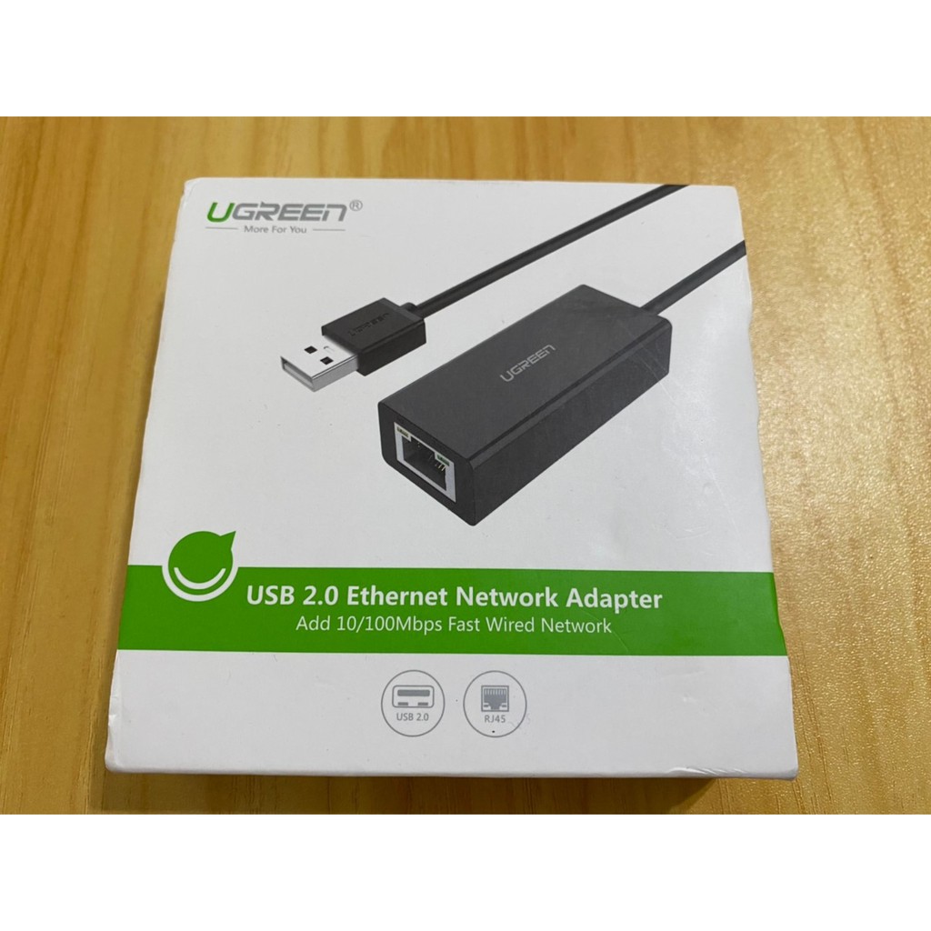 【全新免運】UGreen綠聯USB2.0 Ethernet Network Adapter-RJ45高速網路卡 連接傳輸 | 蝦皮購物