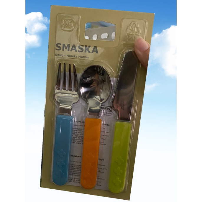 IKEA SMASKA 不鏽鋼餐具 3件組 | 蝦皮購物