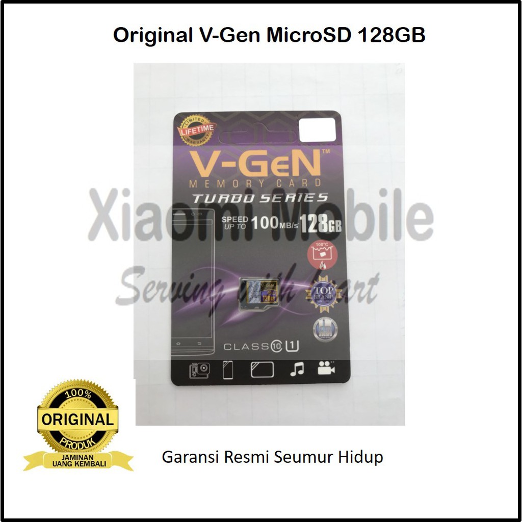 原裝 Micro SD V-Gen 128GB Turbo 系列 MicroSD VGen 10 級 | 蝦皮購物