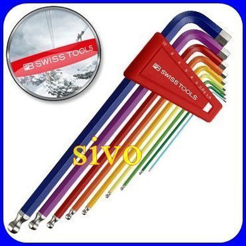 單支 瑞士PB SWISS TOOLS PB 212 LH-10 RB CN 9支組 球頭 長L型六角 板手 彩虹系列 | 蝦皮購物