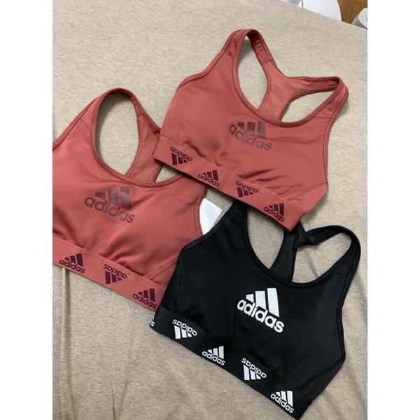 ADIDAS BRA 運動內衣 中度支撐 健身 訓練 紅 GC8176 黑 FT3129 | 蝦皮購物