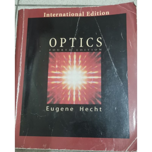[OPTICS 4E] Eugene-Hecht(二手書-原文書) | 蝦皮購物
