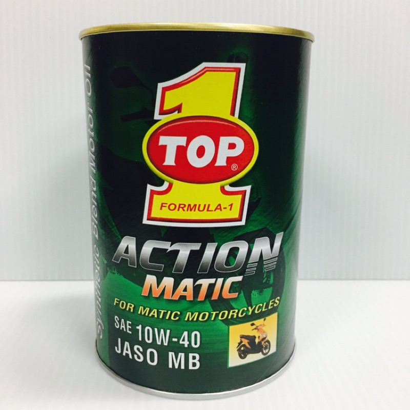 美國 TOP1 ACTION MATIC 10W-40 正原廠公司貨 FORCE/雷霆s/勁戰/JETS/彪虎 機油 | 蝦皮購物
