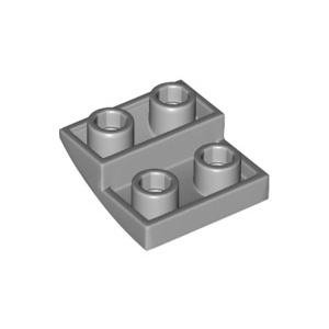 [樂磚庫] LEGO 32803 斜形 曲面型 淺灰色 2x2x0.7 6185676 | 蝦皮購物