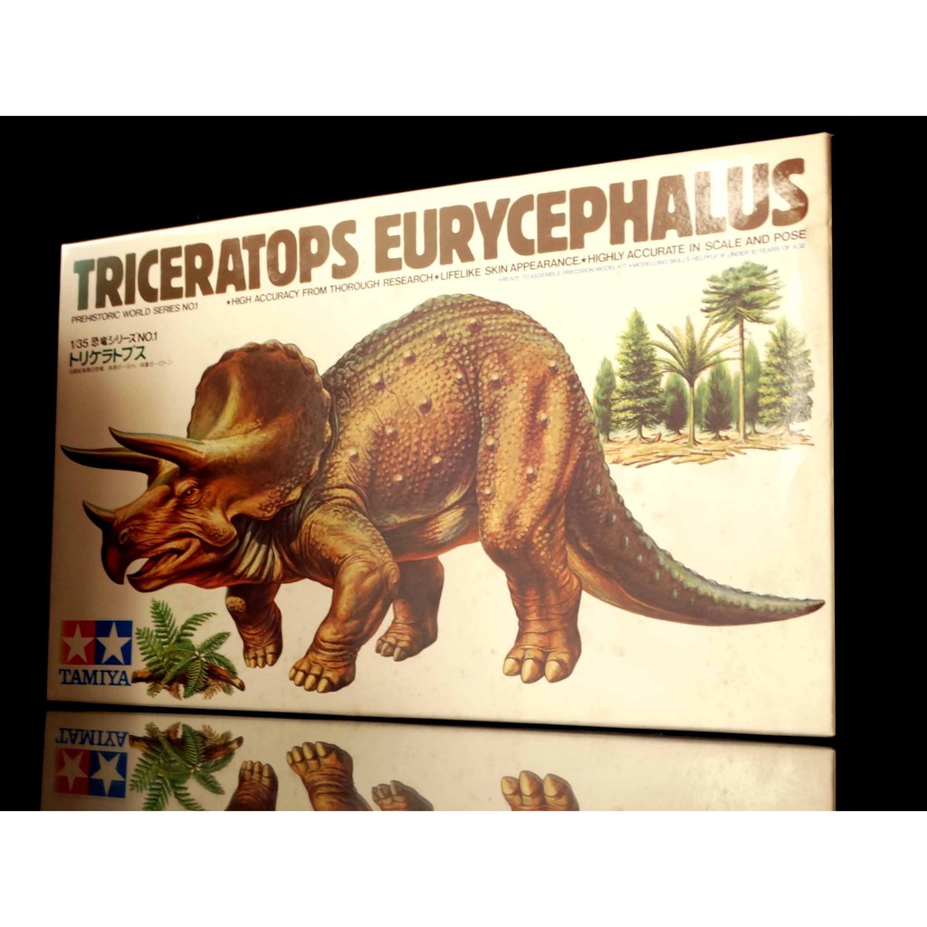 1F 櫃上 ： TAMIYA 田宮 1/35 三角龍 TRICERATOPS 恐龍組裝模型 60201 富貴玩具店 | 蝦皮購物