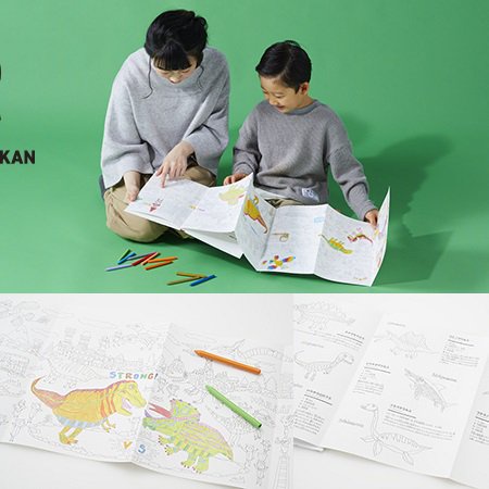 日本 NuRIEbook 學研圖鑑 LIVE 動物 恐龍 插畫 圖畫書 兒童 畫畫 約1.8m 拉頁 著色書 | 蝦皮購物