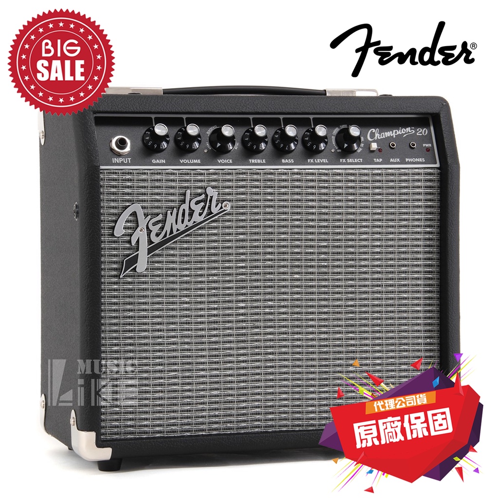 『經典再現』免運 Fender Champion 20G 音箱 內建效果 電吉他 20W 公司貨 Guitar | 蝦皮購物