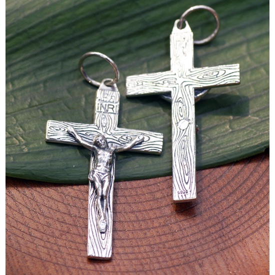 as86 梵蒂岡925純銀圣牌玫瑰經念珠吊墜項鏈4.5cm | 蝦皮購物