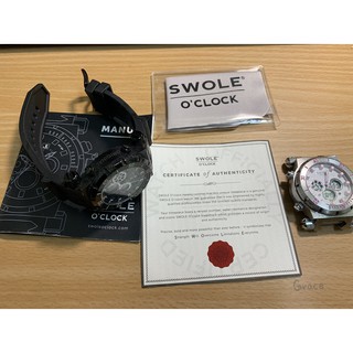 Swole Oclock CRONOS V4黑色 粉銀 44mm 健身適合 外國購入 買一送一 | 蝦皮購物