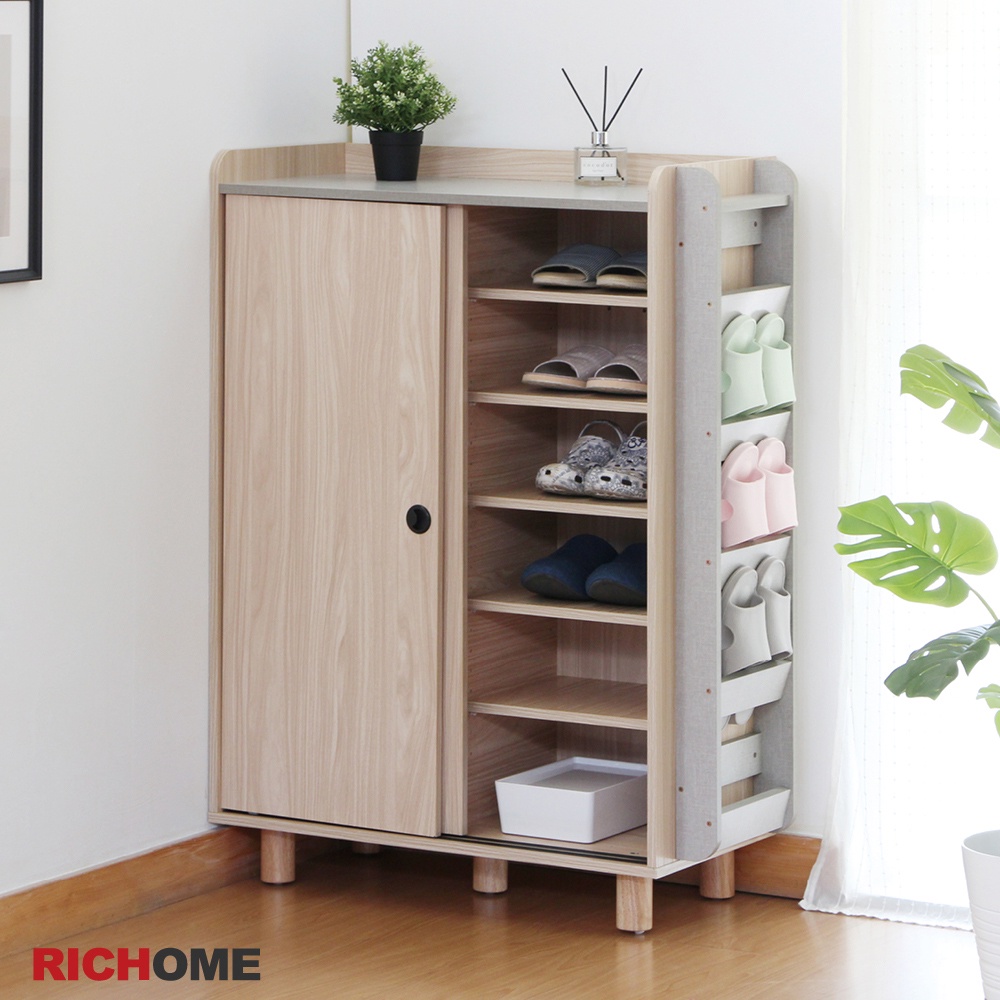RICHOME 福利品 SC-211 萊諾拉鞋櫃(附側邊鞋架)(背有通風孔) 玄關櫃 鞋櫃 置物櫃 | 蝦皮購物