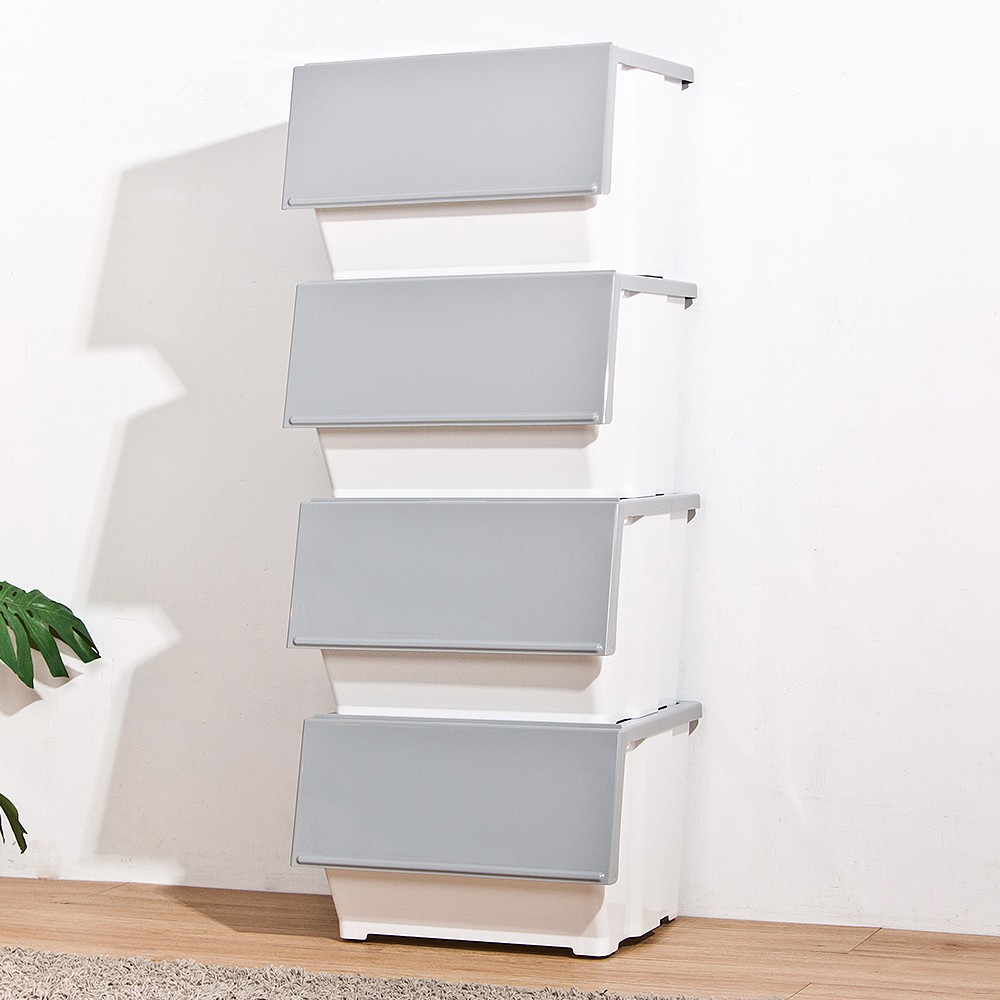 Mr.box 大容量 北歐磁吸下掀式可堆疊附輪加厚收納箱 39L(面寬46) /60L(面寬70) 多入可選 [免運] | 蝦皮購物