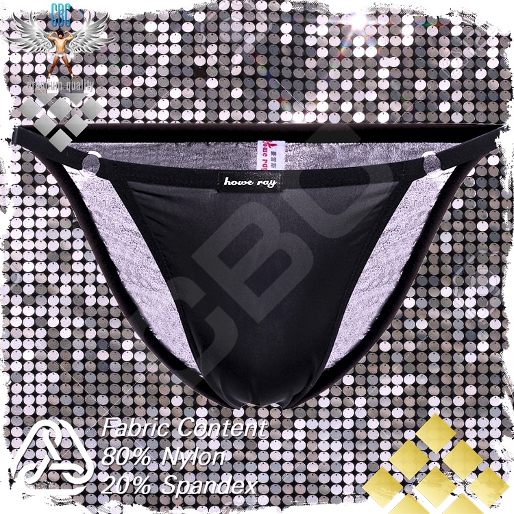 HOWE RAY馬爾斯可調腰圍玄武黑冰絲丁字褲 男內褲 輕鬆自在舒適 TH0024 | 蝦皮購物