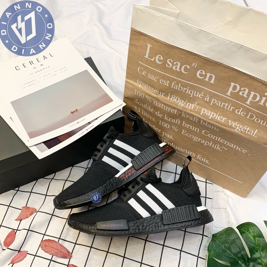 帝安諾-實體店 ADIDAS NMD R1 H01927 日文 黑紅 黑色 全黑 黑魂 GZ9256 FV9015 | 蝦皮購物