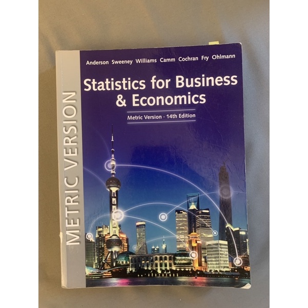 Statistics for Business & Econmics（14th Edition） | 蝦皮購物