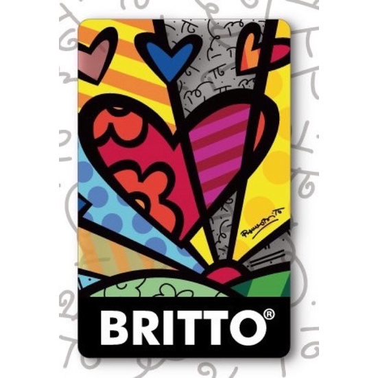 BRITTO彩繪平面悠遊卡～愛心款+小熊款合售 | 蝦皮購物