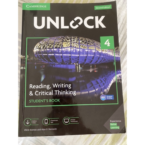 《二手書》UNLOCK 4 Reading,Writing&Critical Thinking student book | 蝦皮購物