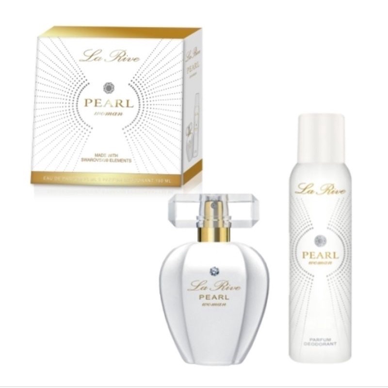 現貨 La Rive Pearl施華洛(白)淡香精禮盒 淡香精75ml+香水噴霧150ml | 蝦皮購物