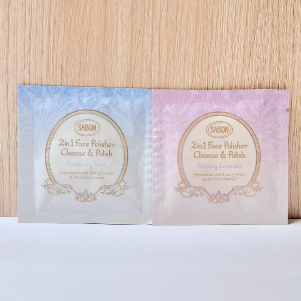 桃桃貓🌱 SABON 🎀 二合一臉部純淨磨砂膏4ml 薰衣草 薄荷 任選 100%台灣專櫃貨（有中文標籤） | 蝦皮購物