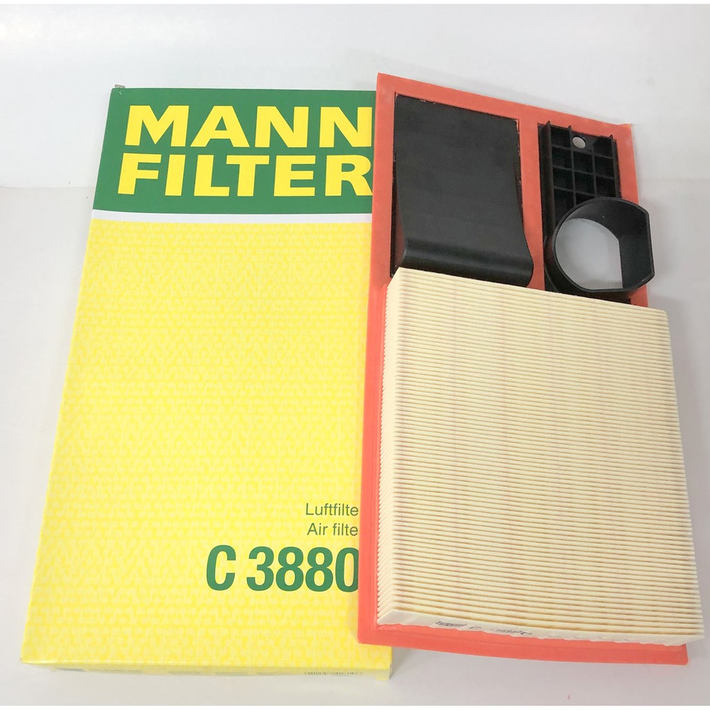 德國 MANN 空氣芯 C3880 引擎濾網 POLO GOLF | 蝦皮購物