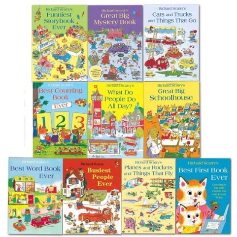 Richard Scarry’s Best Collection Ever 最強經典繪本套書 10本套書 | 蝦皮購物