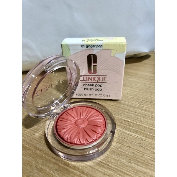全新！現貨！clinique 倩碧小花腮紅01 Ginger Pop 蝦皮購物
