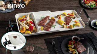 【KINYO】多功能麥飯石電烤盤(BP-53)~超大面積烤盤+薄型機身設計♥輕頑味 | 蝦皮購物