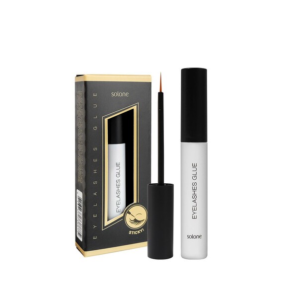 Solone 親膚兩用假睫毛膠 5ml /魔術微整深邃雙眼皮貼120枚 【單筆訂單滿$99元才出貨】 | 蝦皮購物