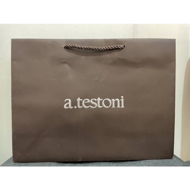 a.testoni - 經典 LOGO 大紙袋/手提袋 ( 40x30x13 ) | 蝦皮購物