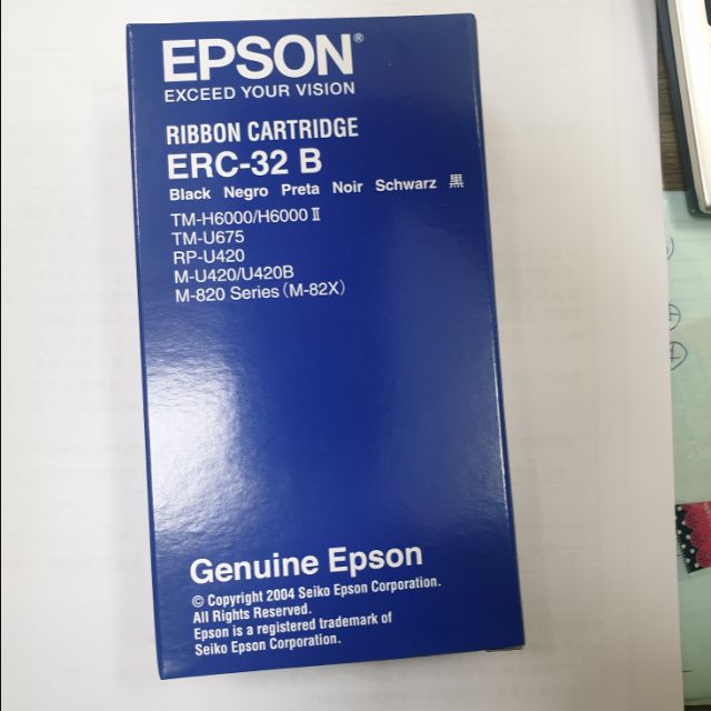 EPSON ERC 32 B 原廠 收銀機 發票 色帶 - 出清 | 蝦皮購物