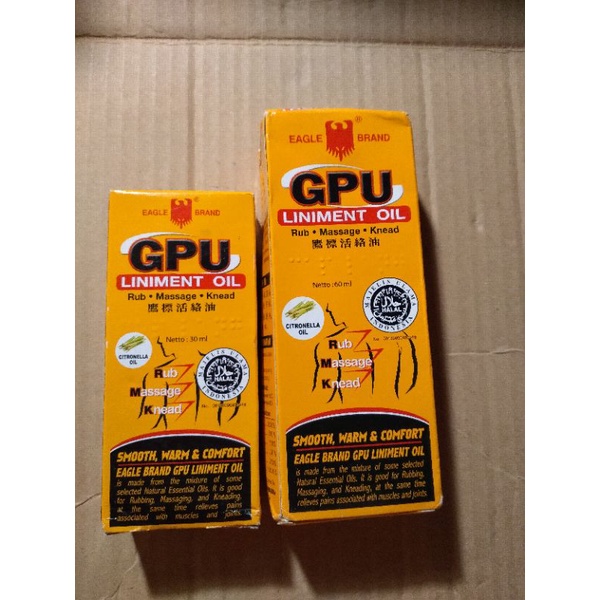 Minyak gosok/urut GPU OIL 30ml/60ml | 蝦皮購物