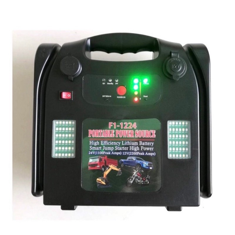 允豪電池達人 F1-1224 智慧型全自動12V / 24V 大功率 救車電霸 LED照明 汽柴油 卡車 35頓 | 蝦皮購物