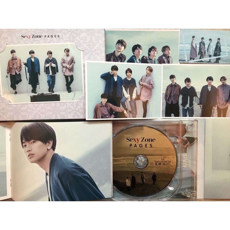 Sexy Zone 日版 Pages 專輯 Cd Dvd 初回限定盤a（含團員小卡及預購照片特典 蝦皮購物