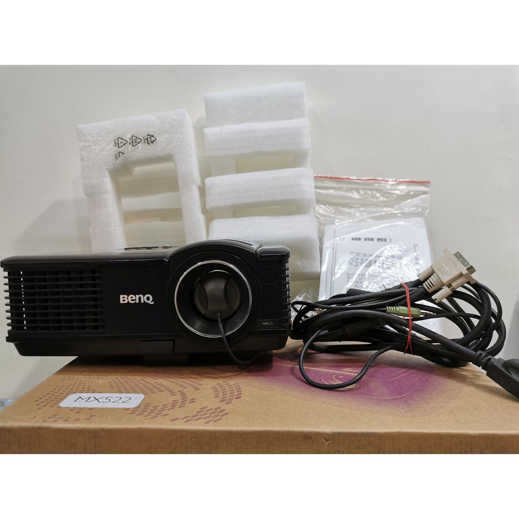 出清價! 網路最便宜 2手 投射出來有點點及線條 其餘功能完好 Benq MX522 投影機 如圖賣1000而已 | 蝦皮購物