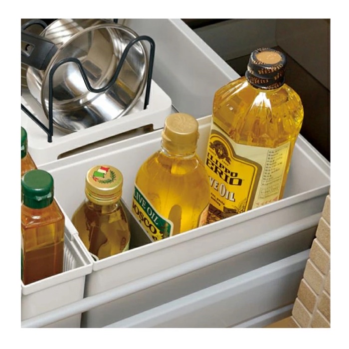 【現貨】日本製 Richell 利其爾 TOTONO 廚房抽屜分類盒 可串連調味料瓶罐收納盒(附隔板) | 蝦皮購物